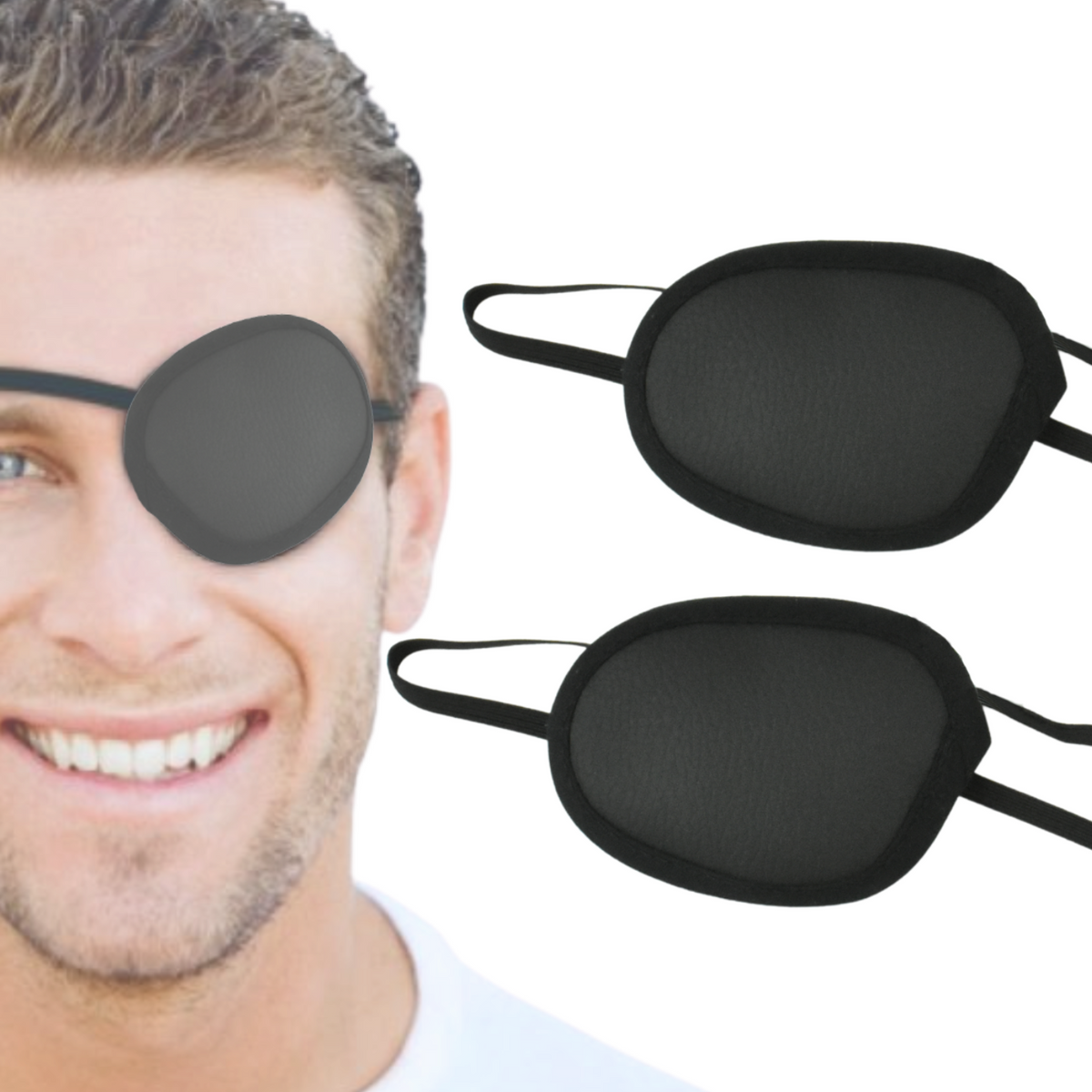 Augenpflaster mit Verstellbarem Band | Packung mit Zwei Stück ...